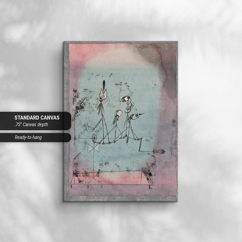 Paul Klee Twittering Machine Canvas/poster Art Reproduction - Etsy