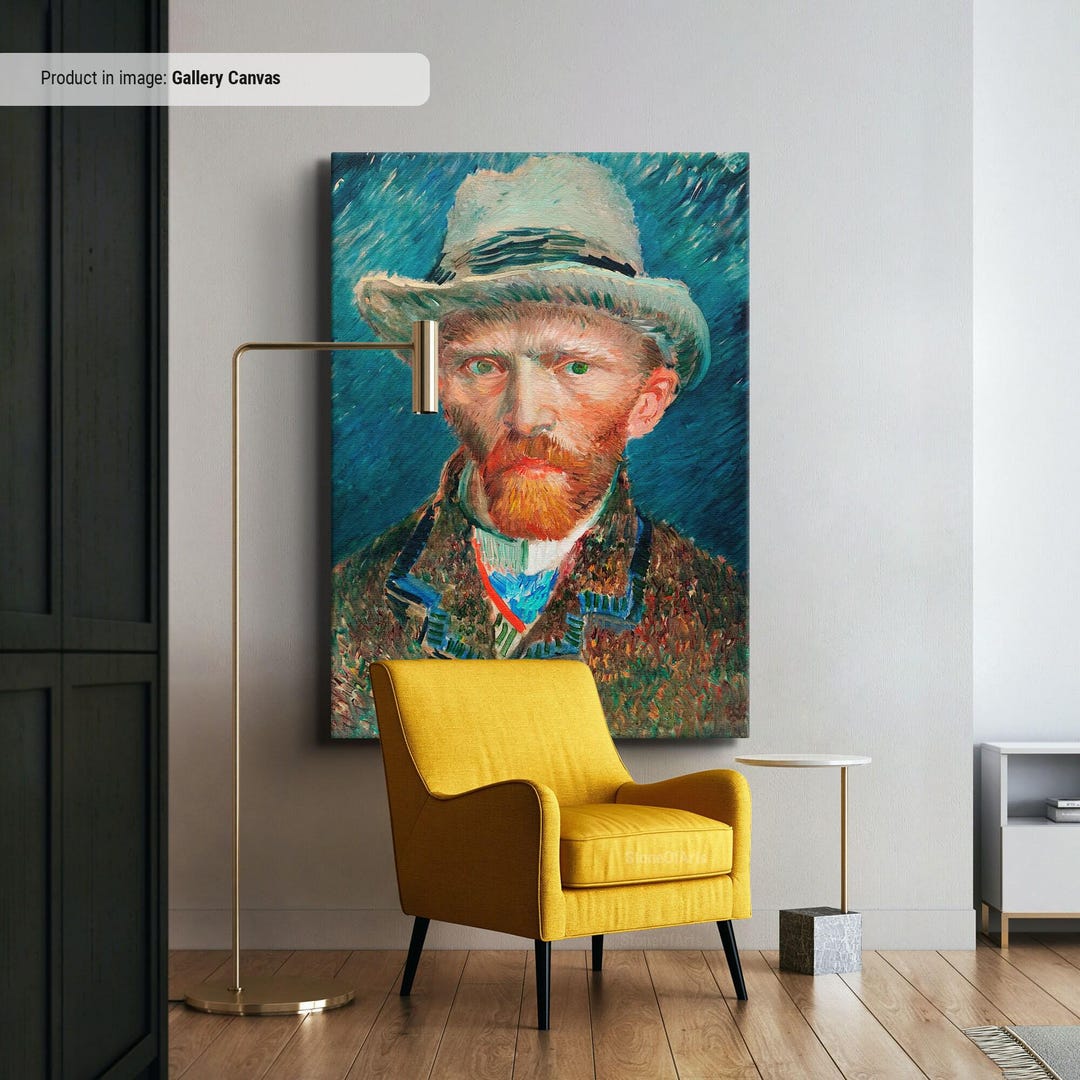 Van Gogh Self Portrait Art Print - Modern Impressionism Wall Decor - Etsy
