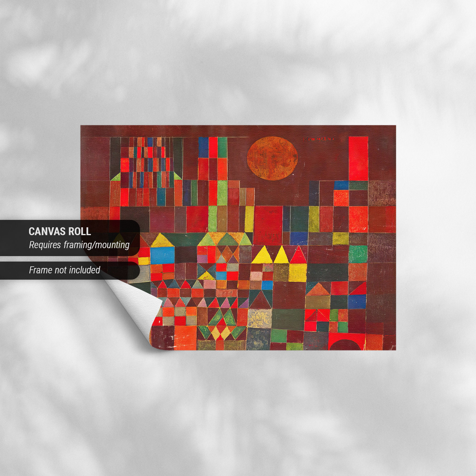 Paul Klee Castle and Sun Canvas/poster Art Reproduction | Etsy