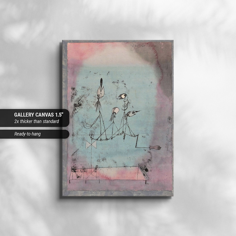 Paul Klee Twittering Machine Canvas/poster Art Reproduction - Etsy