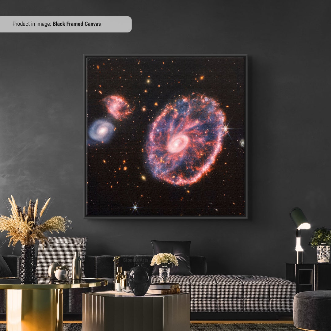 NASA Cartwheel Galaxy Canvas/poster Art, James Webb Space Telescope ...