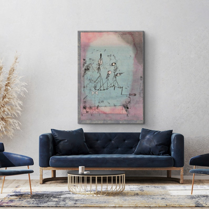 Paul Klee Twittering Machine Canvas/poster Art Reproduction - Etsy