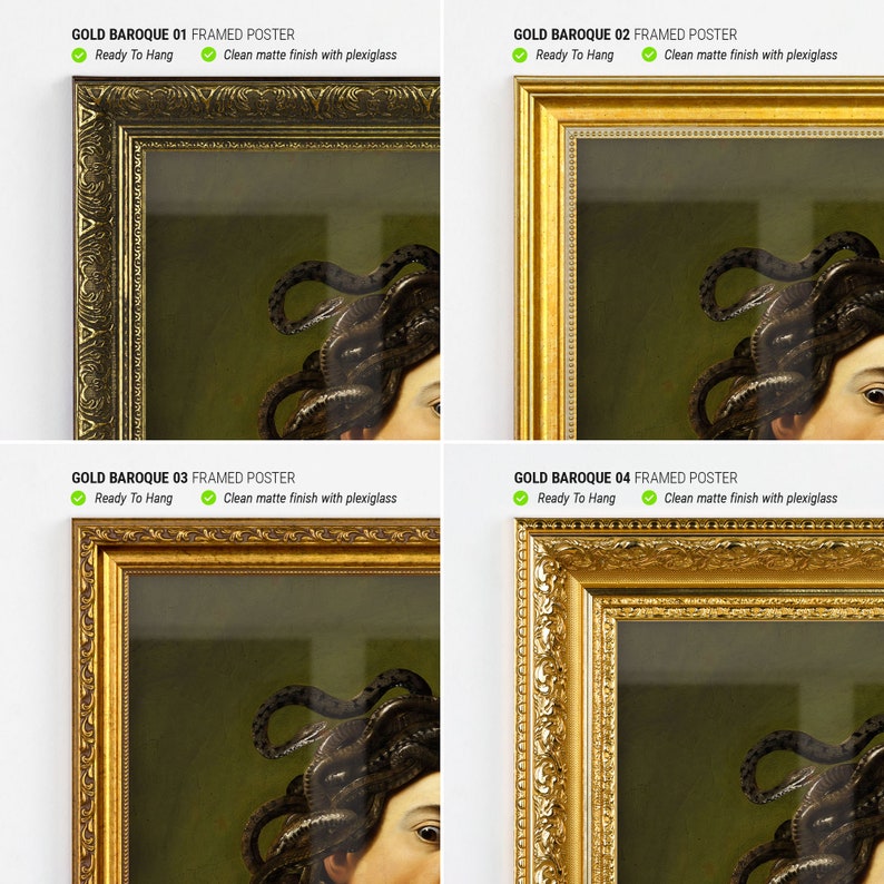 Medusa Wall Art: Caravaggio Renaissance Painting - Canvas or Poster ...