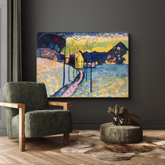Wassily Kandinsky Winter Landscape Canvas/poster Art | Etsy