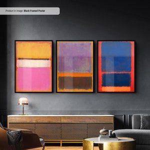 Mark Rothko Print Set: Abstract Minimalist Wall Art (3 Pieces) - Etsy
