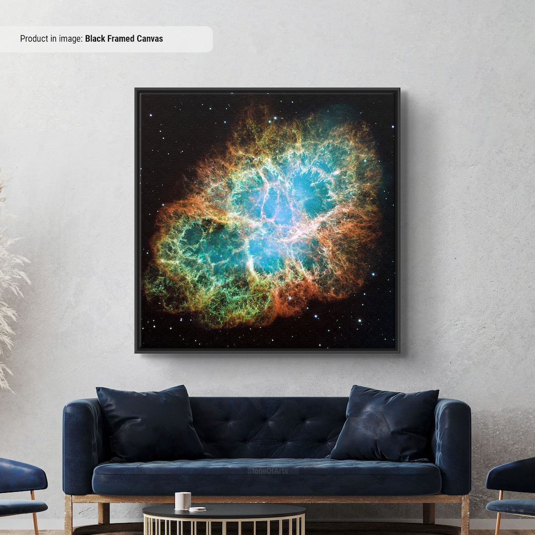 Crab Nebula Canvas/poster Art, NASA Hubble Space Telescope, Space ...