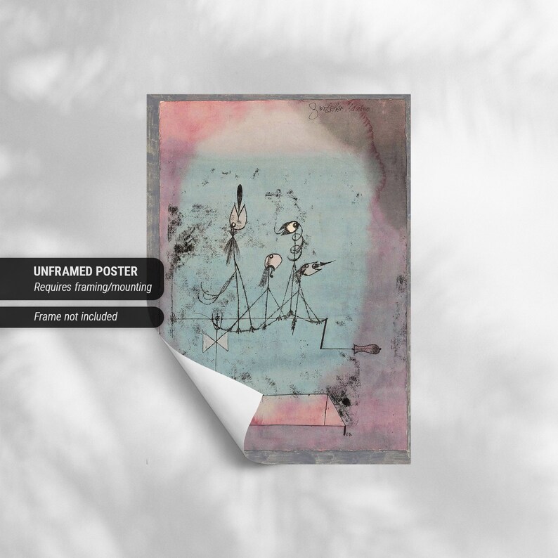 Paul Klee Twittering Machine Canvas/poster Art Reproduction - Etsy