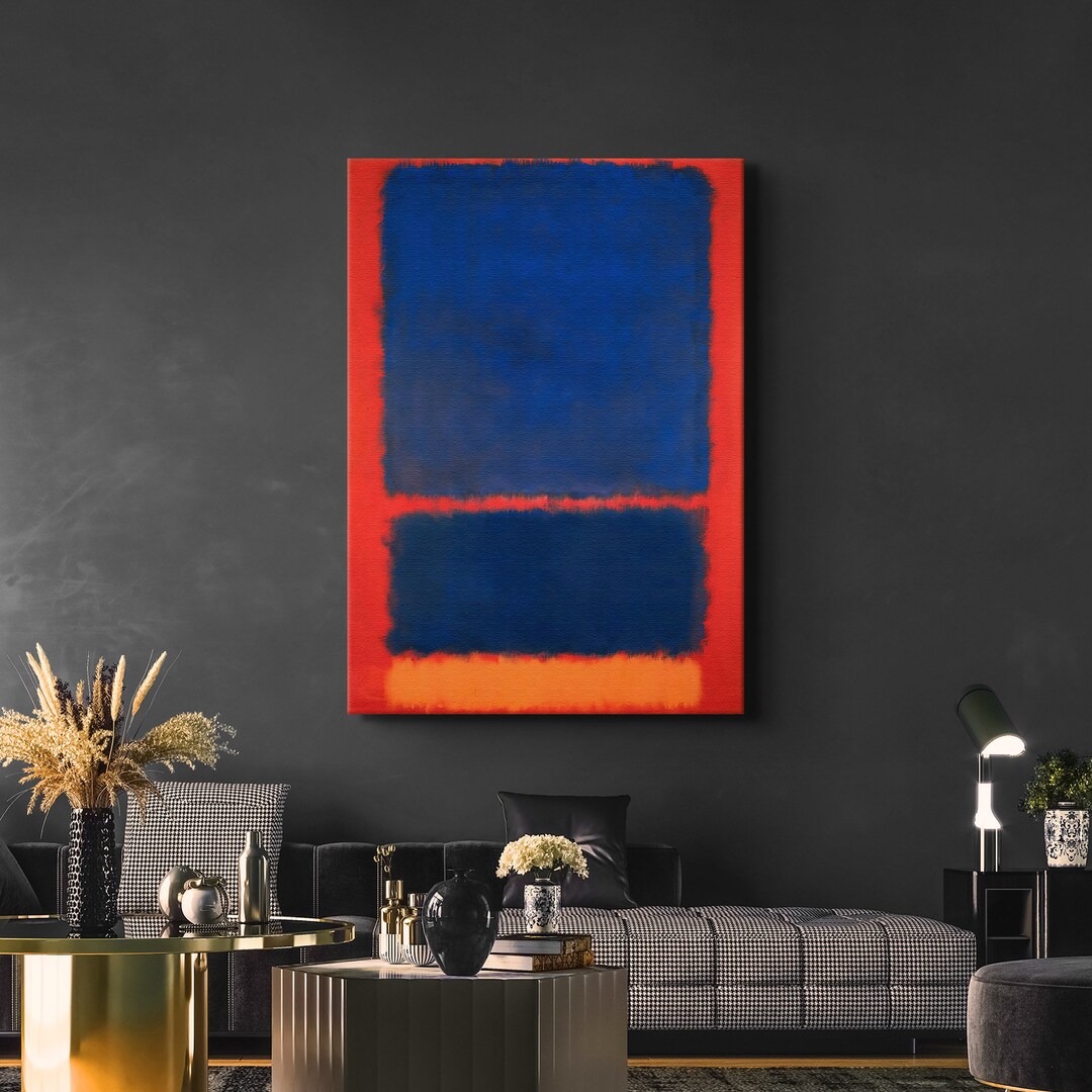 Mark Rothko Blue Orange Red Canvas/poster Art Reproduction, Rothko ...
