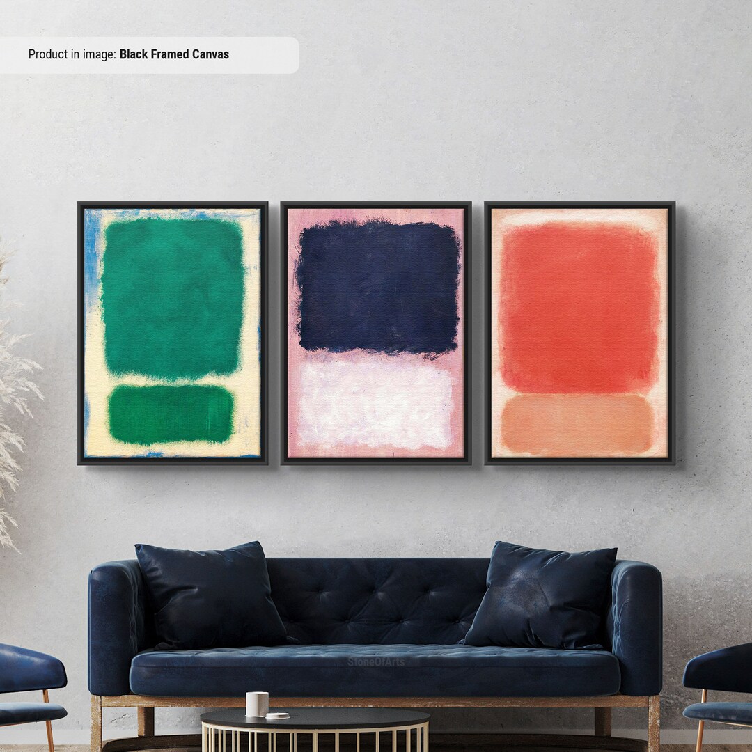 Mark Rothko Pastel Color 3-piece Set Canvas/poster Art Reproduction ...
