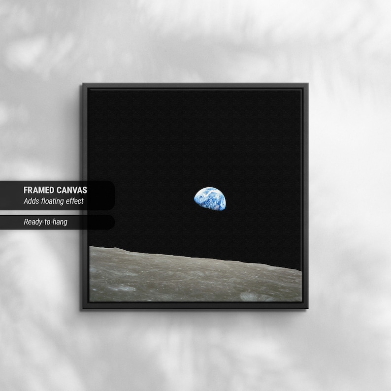 Earthrise Apollo 8 NASA Canvas/poster Art Image of Earth From - Etsy