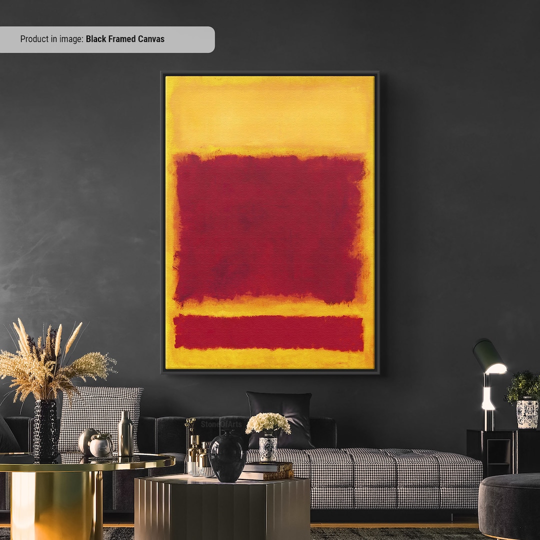 Mark Rothko Red, Yellow and Gold Canvas/poster Art Reproduction, Rothko ...