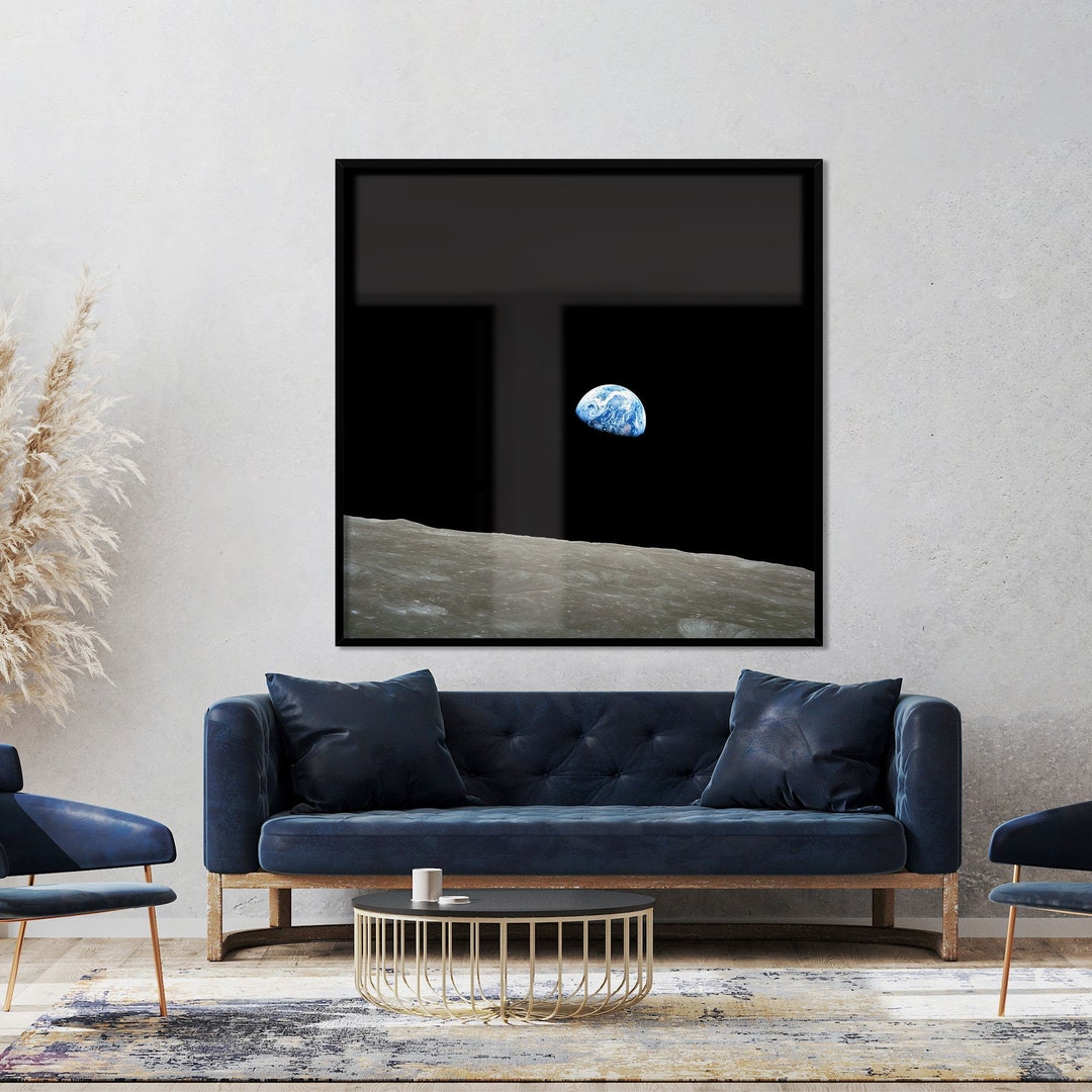 Earthrise Apollo 8 NASA Canvas/poster Art Image of Earth From - Etsy