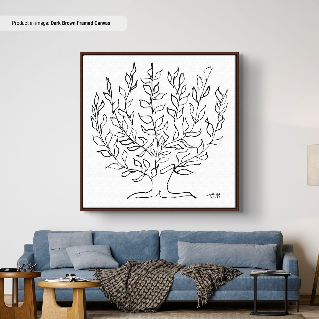 Henri Matisse 'the Plain Tree' Art Print, Modern Abstract Canvas or ...