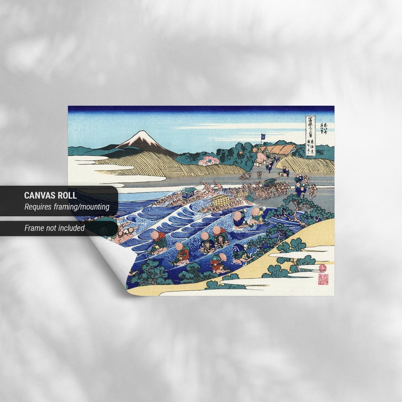 Hokusai Fuji From the Minobu River Canvas/poster Art - Etsy