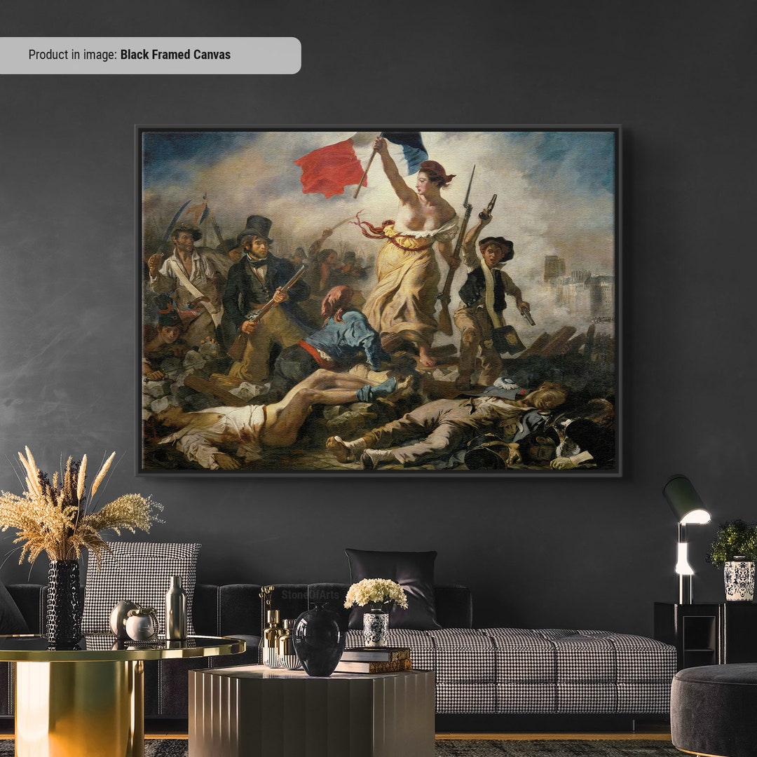 Eugène Delacroix Liberty Leading the People Canvas/poster Art ...