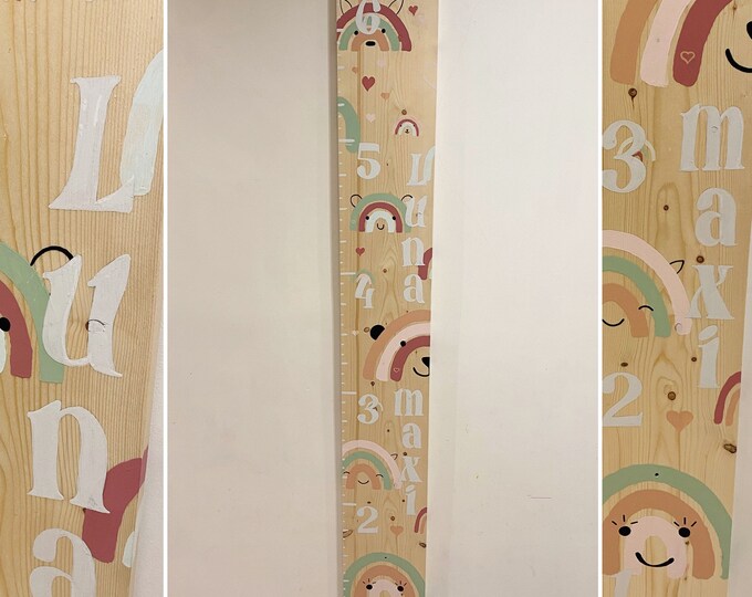 Vintage Gnome Embroidered Baby Wall Hanging Growth Chart Metric Free ...