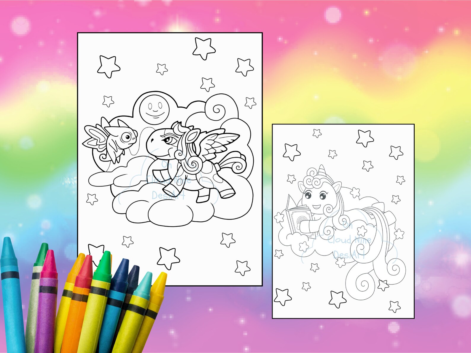 Unicorn Coloring Pages, Unicorn Coloring Book for Girls, Unicorn ...