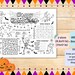 Halloween Placemat Kids Halloween Placemat Printable - Etsy