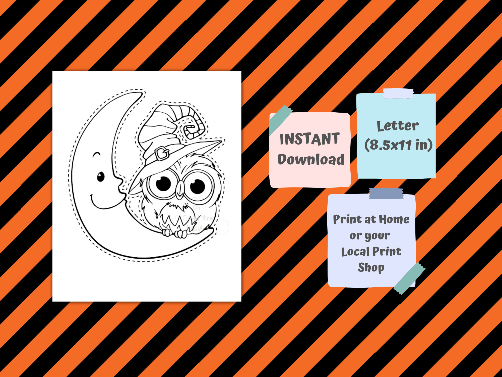 Halloween Scissors Activity Coloring Pages, Halloween Coloring Sheets ...