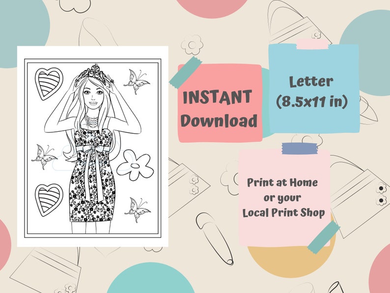 Fashion Girls Coloring Sheets, Fashion Girl Coloring Book for Kids ...