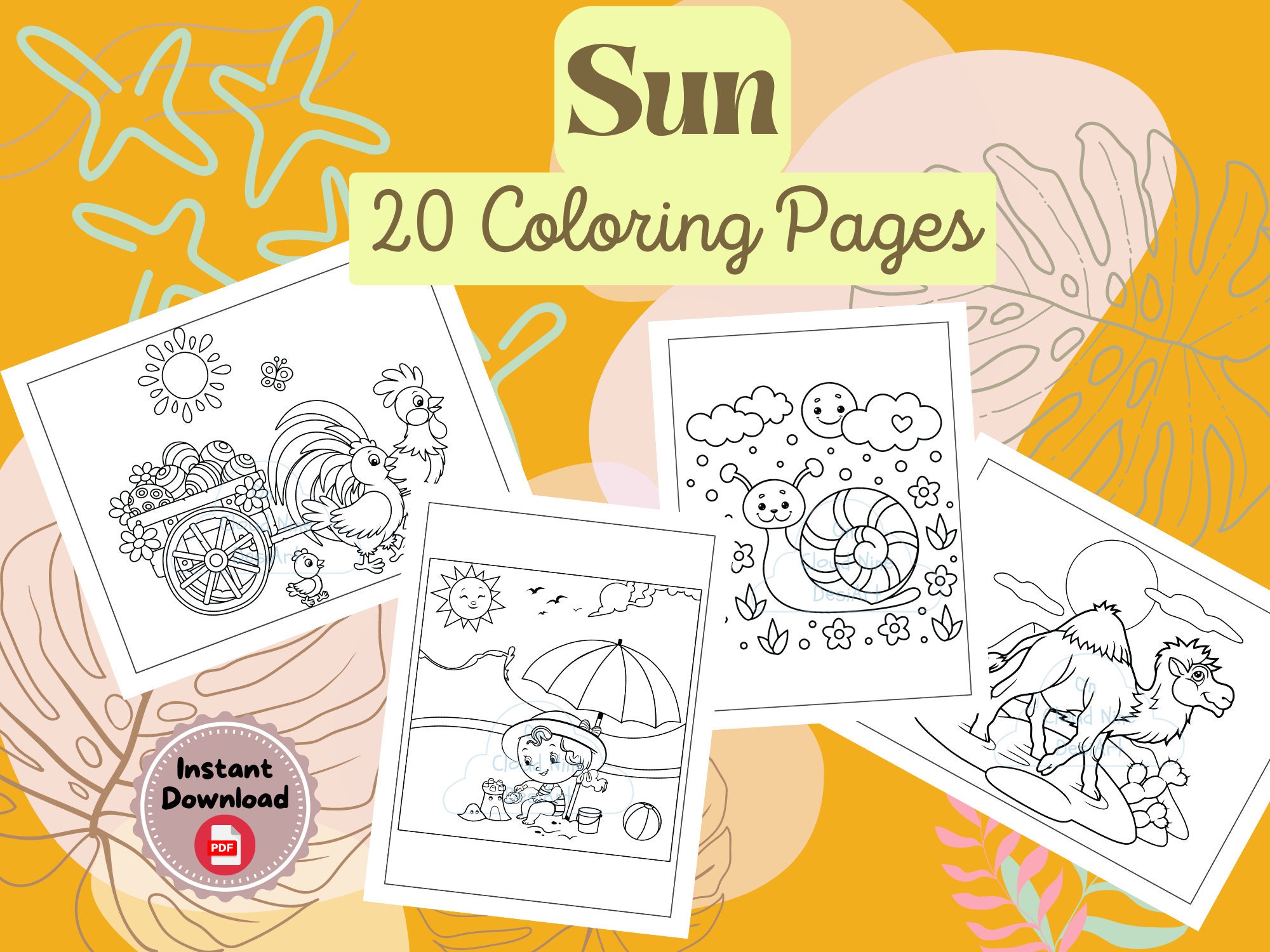 Sun Coloring Pages, Sun Coloring Book, Sun Coloring Sheets for Kids ...