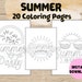 Summer Coloring Pages, Summer Fun Coloring Book for Kids, Teens ...