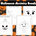 Halloween Activity Book Bundle Sheets, Halloween Indoor Fun Games for ...