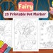 Fairy Dot Marker Pages for Kids, Dot to Dot Coloring Pages, Magical ...