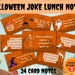 Halloween Lunchbox Notes for Kids, Printable Halloween Lunchbox Jokes ...