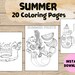 Summer Coloring Pages, Summer Fun Coloring Book for Kids, Teens ...