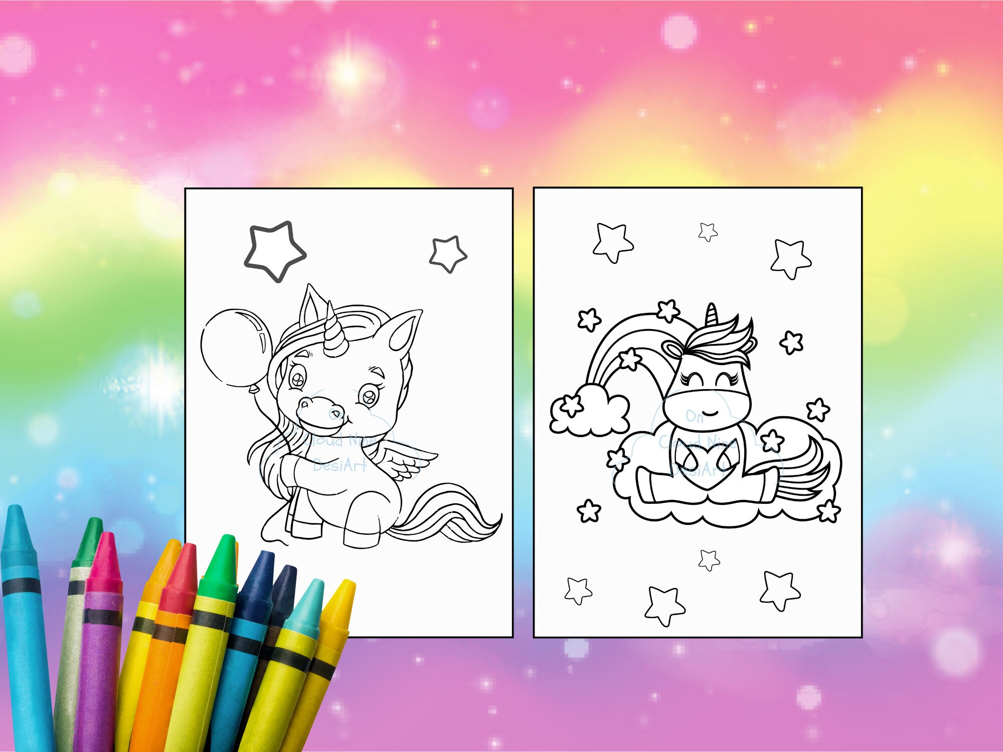 Unicorn Coloring Pages, Unicorn Coloring Book for Girls, Unicorn ...