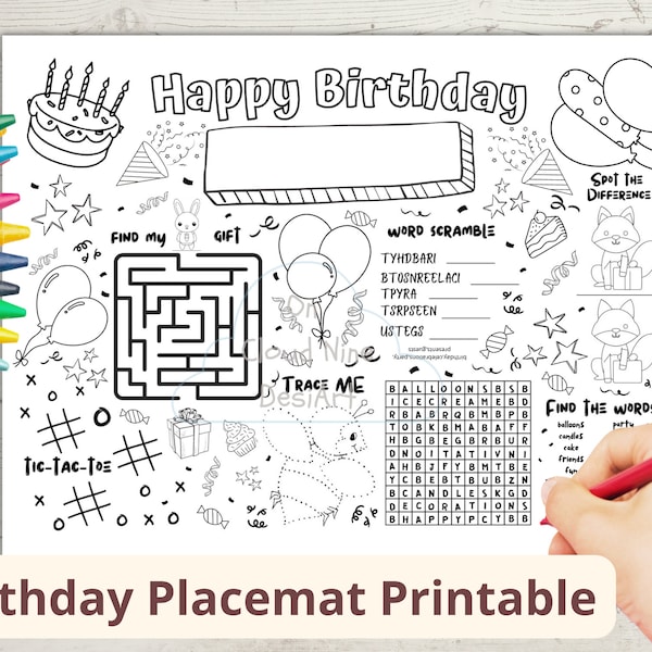 Activity Sheets - Etsy