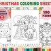 Printable Christmas Coloring Pages for Kids, Holiday Coloring Activity ...