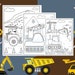 Construction Trucks Coloring Pages, Heavy Equipment Coloring Book Boys ...