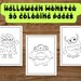Halloween Monster Coloring Book, Monsters Colouring Pages for Kids ...