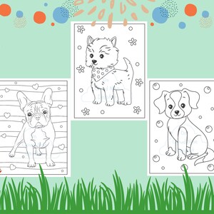 Puppy Coloring Pages, Cute Puppy Coloring Book for Kids, Doggies ...