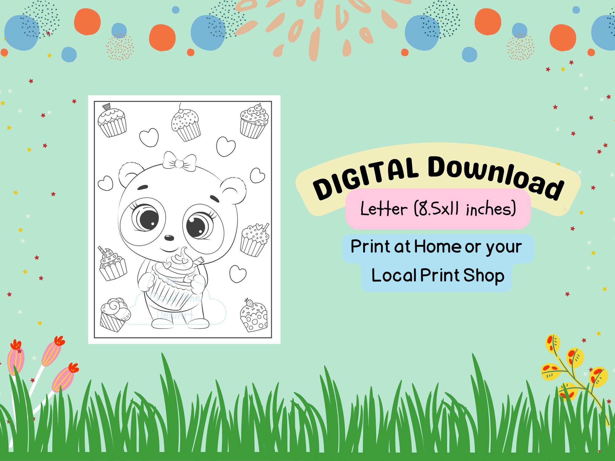 Cute Panda Coloring Pages for Kids, 21 Printable Activity Sheets ...