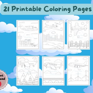 Airplanes Coloring Pages, Airplanes Coloring Book for Kids, Planes ...