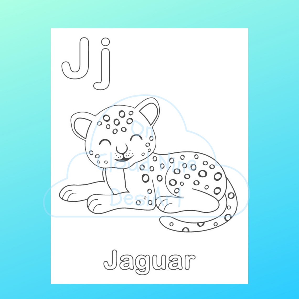 ABC Coloring Pages, Alphabet Animals Coloring Book, Printable Coloring ...