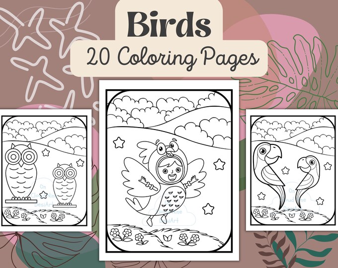 Birds Printable Coloring Sheet Coloring Pages Kids Coloring Pages Kids ...