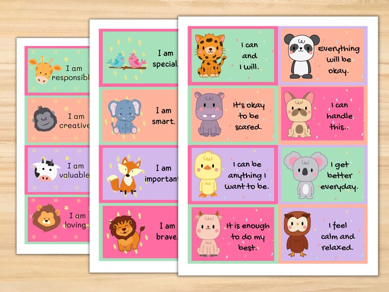 Printable Lunchbox Notes for Kids, Kindergarten Positive Affirmation ...