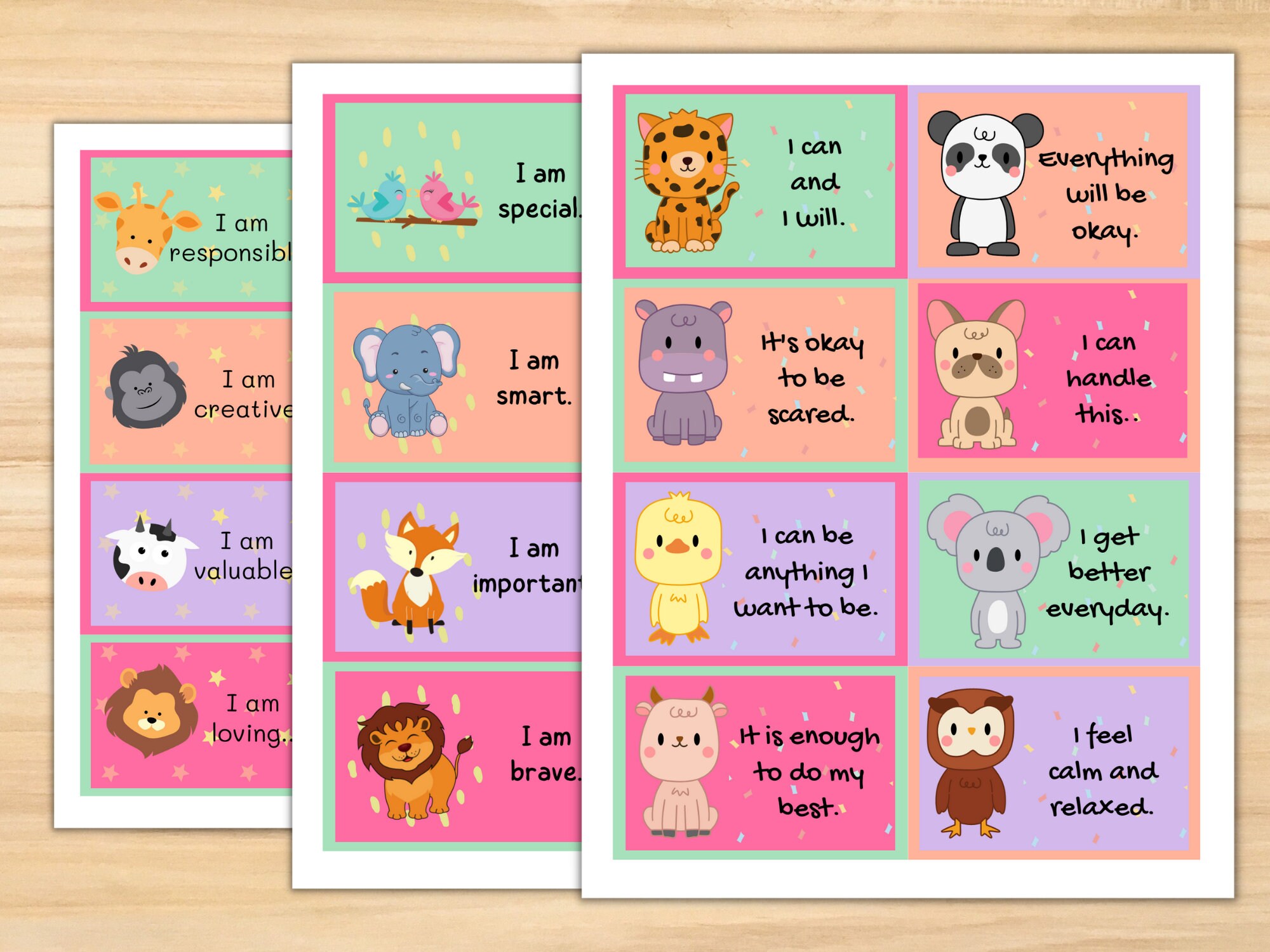 Printable Lunchbox Notes for Kids, Kindergarten Positive Affirmation ...