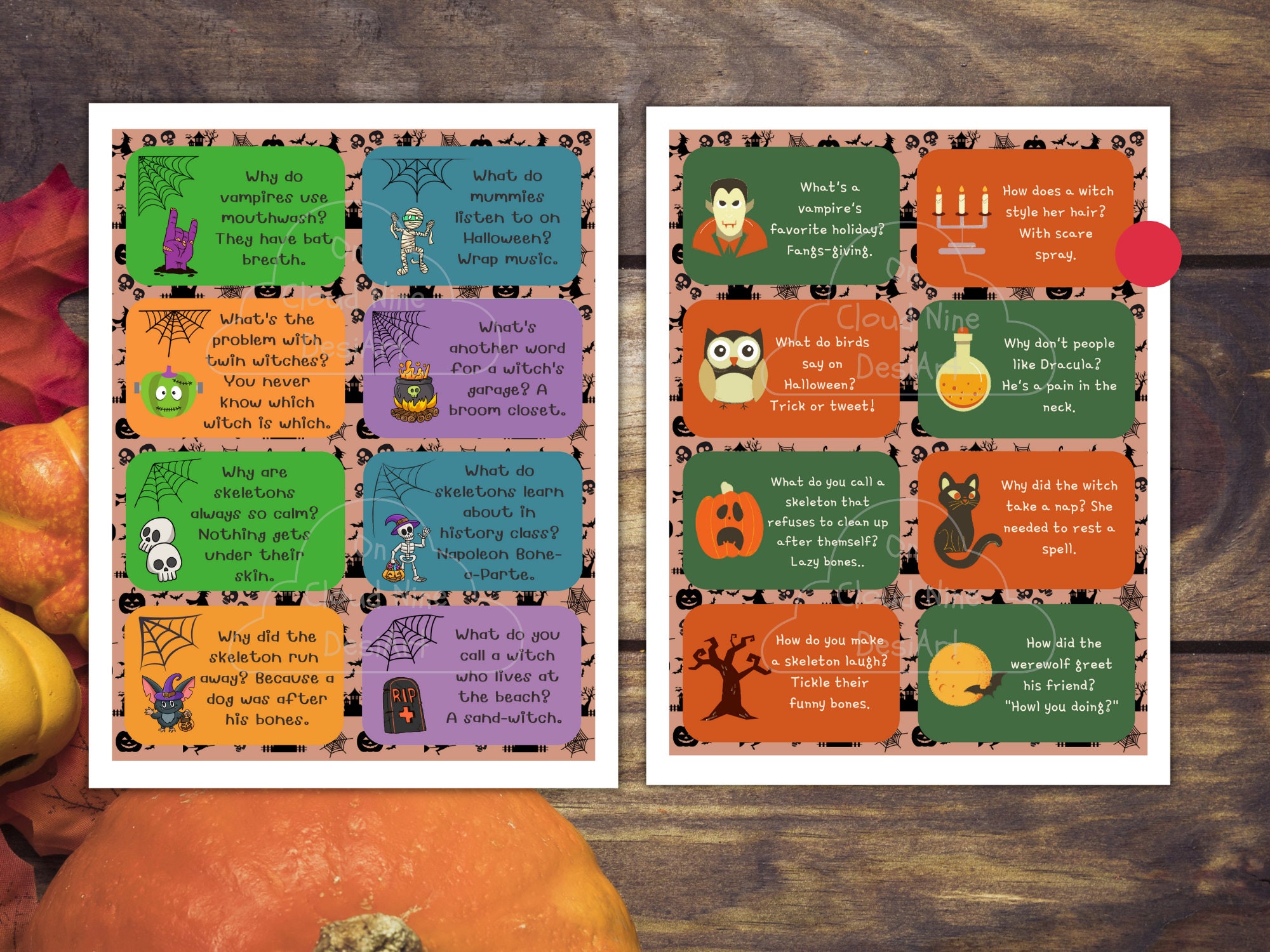 Lunch Box Notes Jokes Halloween for Kids, Halloween Jokes for Kids ...