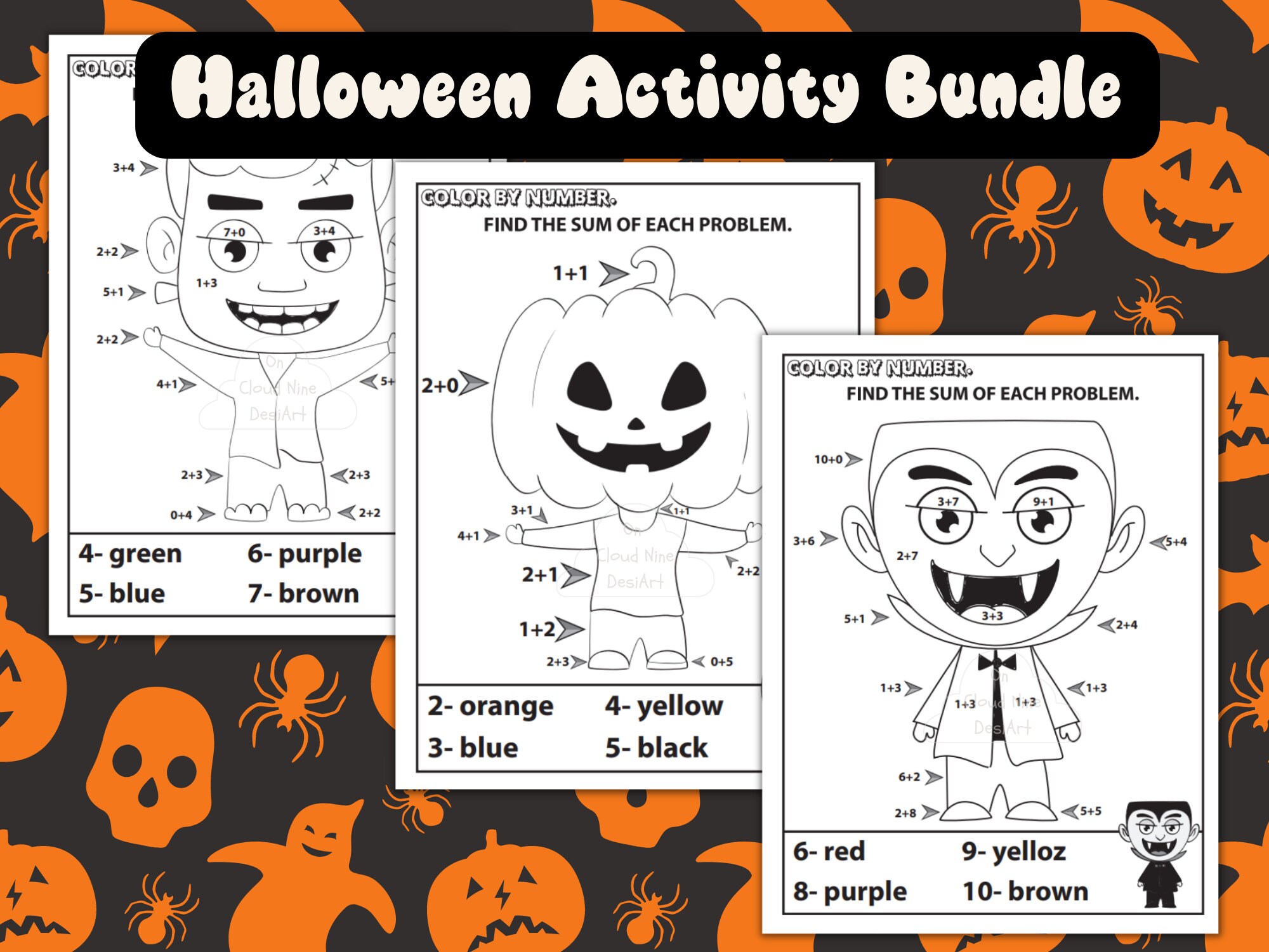 Halloween Activity Sheets Halloween-themed Activity Pages - Etsy