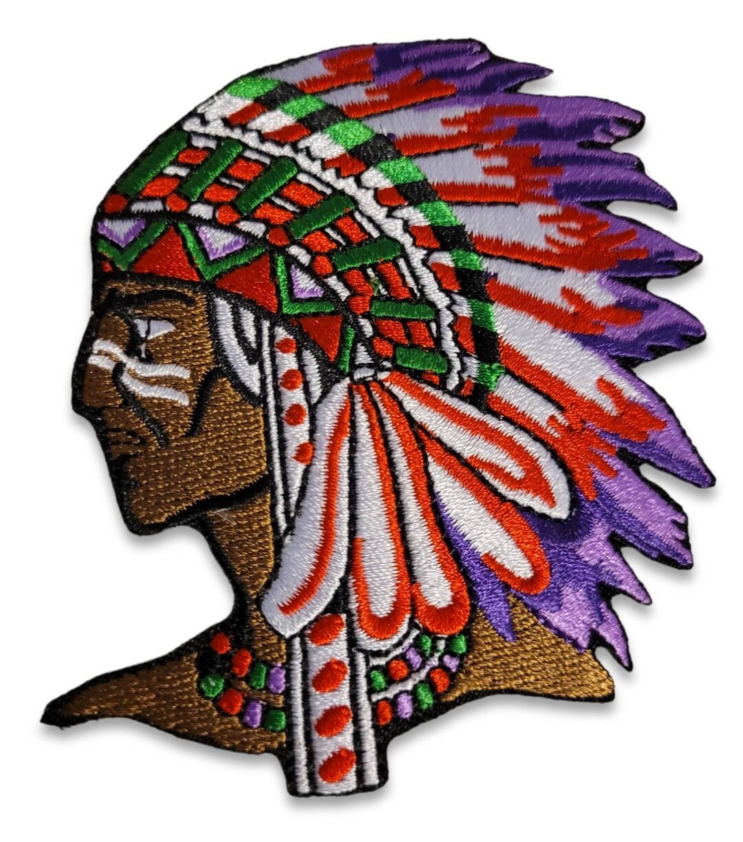 Indigenous Headress Embroidered Patch - Fundraiser for First Nations ...