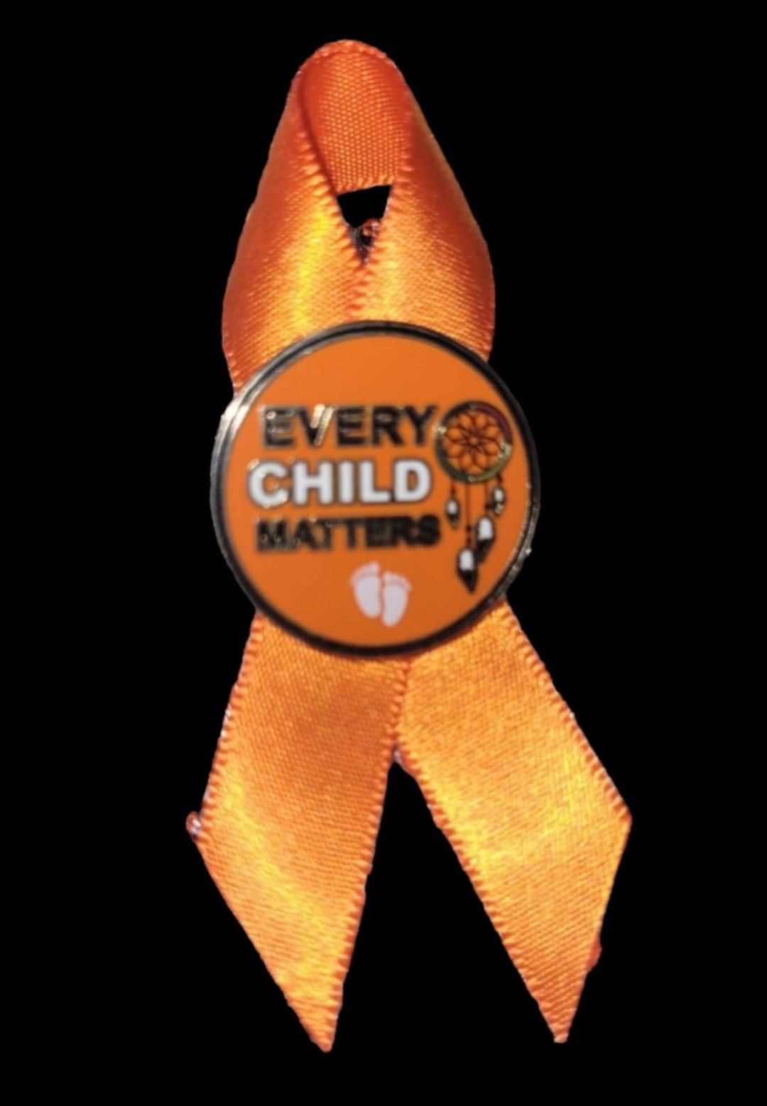 Indigenous Made Every Child Matters Orange Satin Awareness Ribbon With ...