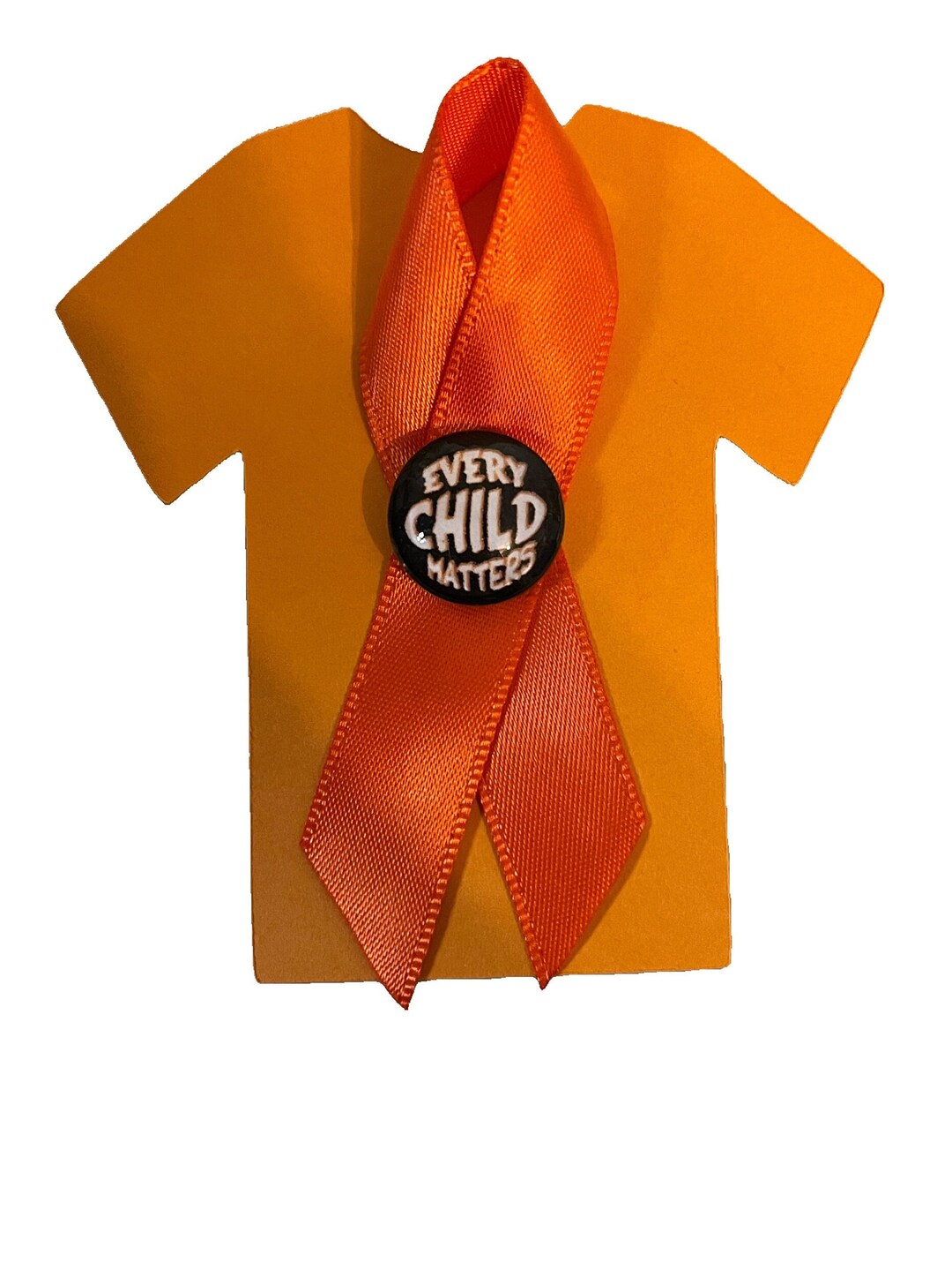 Indigenous Made Every Child Matters Orange Satin Awareness Ribbon With ...