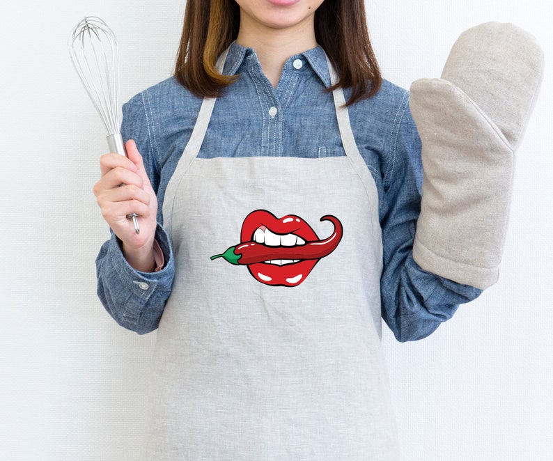 Biting Chilli Lips Illustration SVG, Funny Shirt Design (digital ...