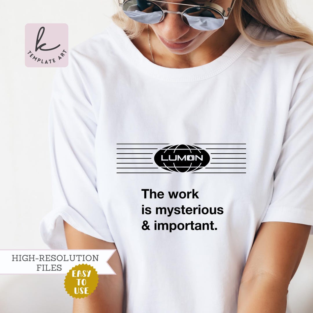 Severance Macrodata SVG Merch Shirt, the Work is Mysterious & Important ...