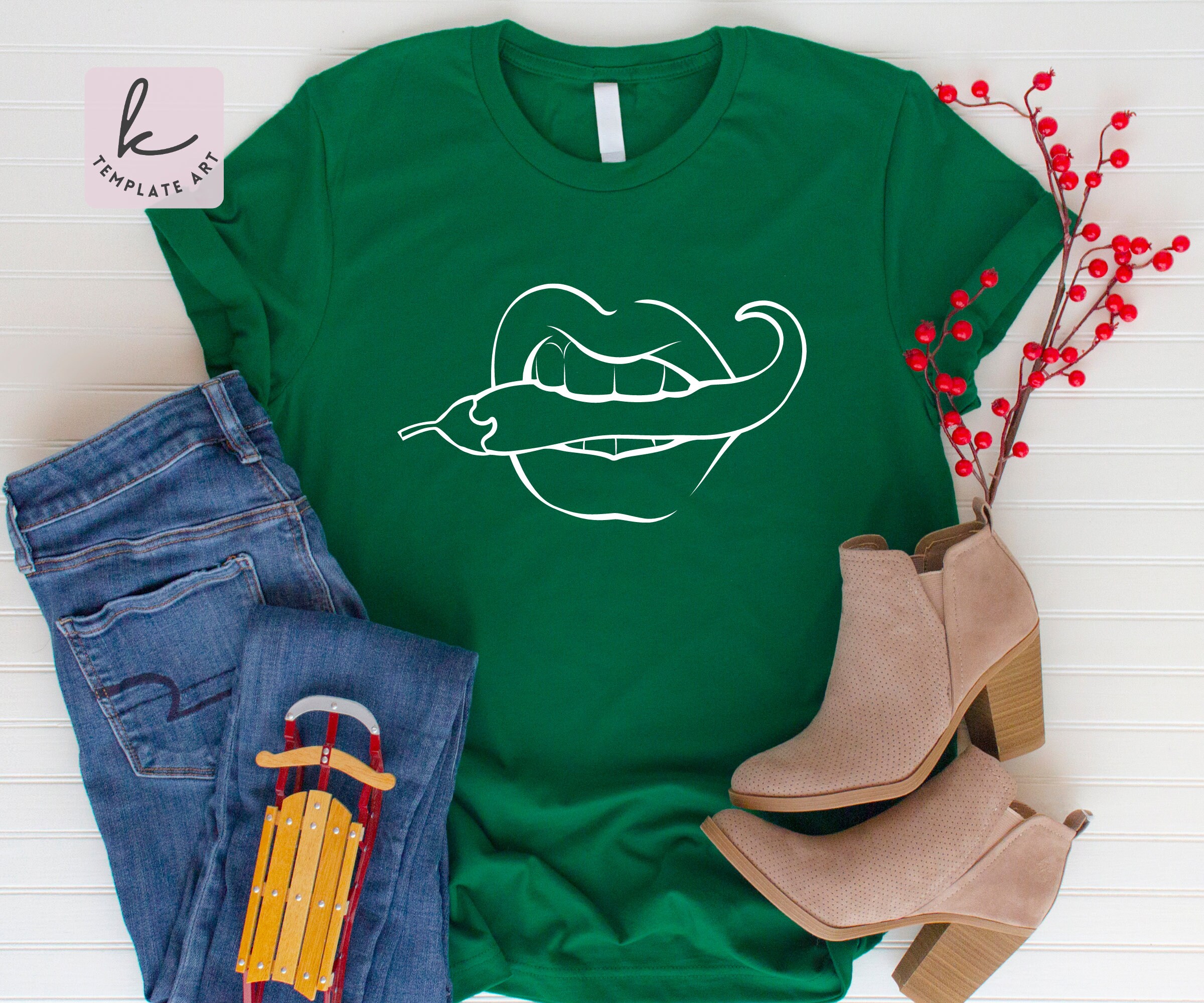 Chilli Lip Vector Art: Hot Pepper SVG, Cricut Cut File (digital ...
